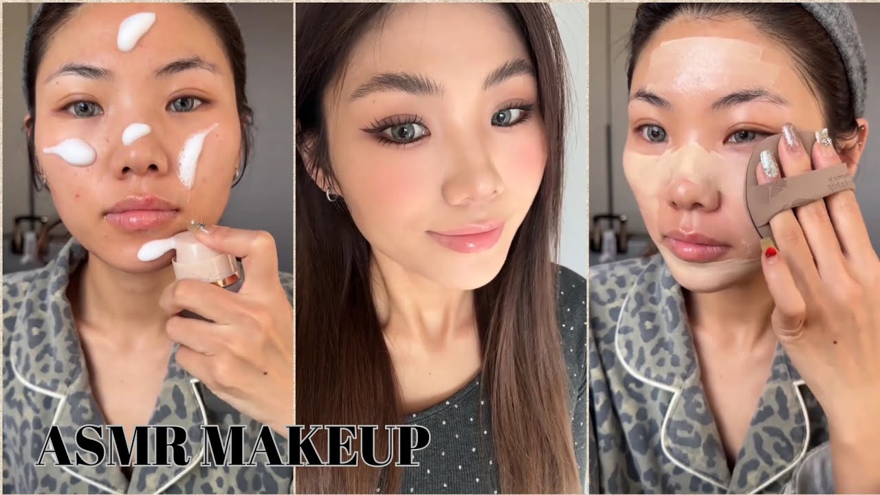 ASMR Makeup & Skincare tutorial 🎀 Satisfying Videos ♡ Aesthetic ️ - YouTube