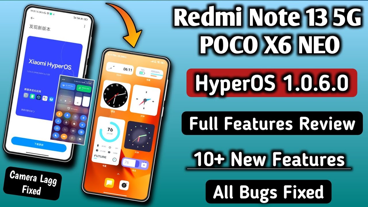 Redmi Note 13 5G HyperOS India 1.0.6.0, Full Features Review, Top 10 ...