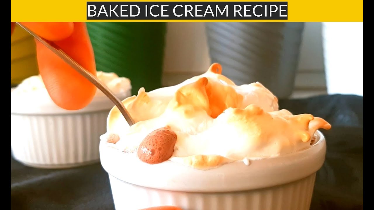 AWESOME Baked ICE CREAM Recipe - YouTube