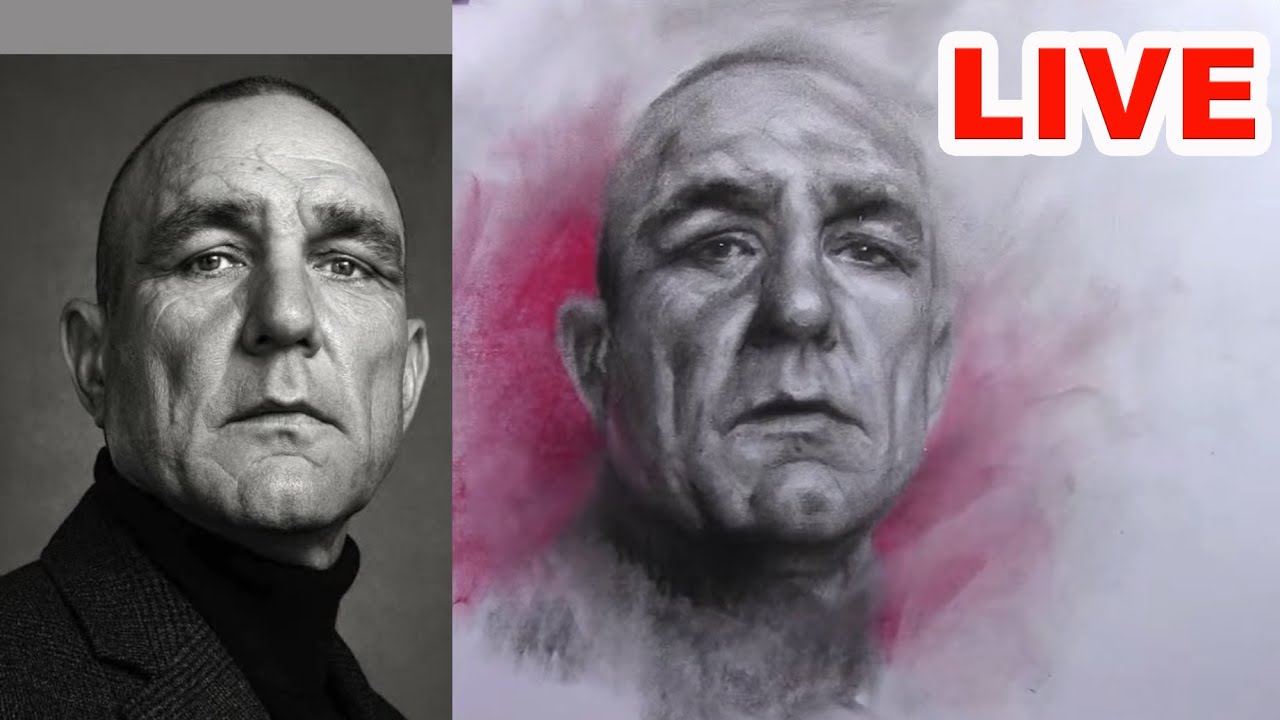 Live Portrait Draw Along: How to Draw a Portrait with Charcoal & Soft ...