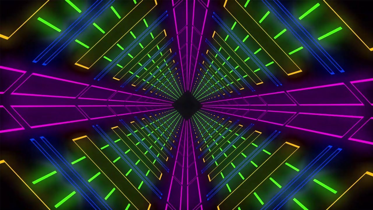 Glowing Neon Light VJ Loop Background ǁ Motion Graphic Background ǁ ...