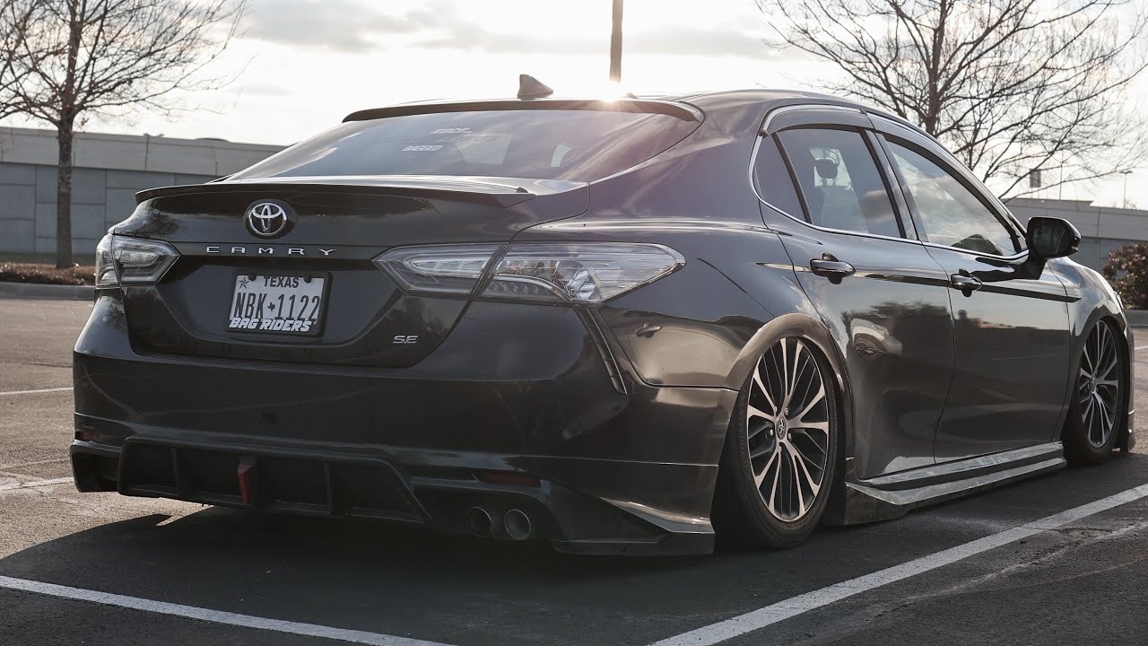 2019 Bagged Toyota Camry SE - YouTube