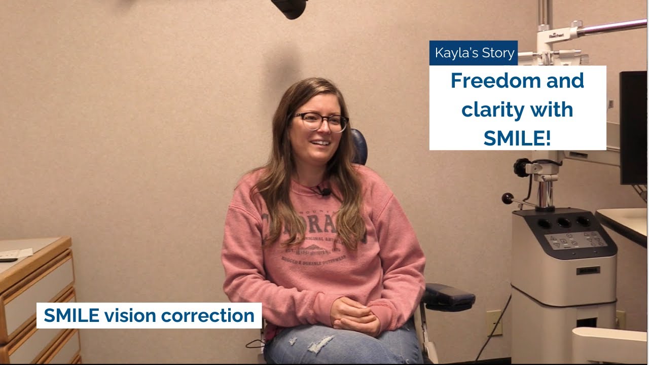 Kayla's SMILE vision correction! *Warning* Contains footage of actual ...