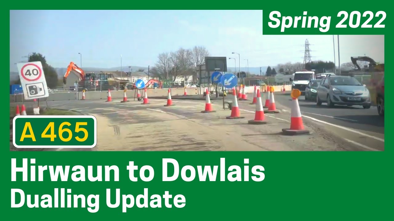 A465 Heads of the Valleys Dualling - Full Drive-Through Update (Spring ...