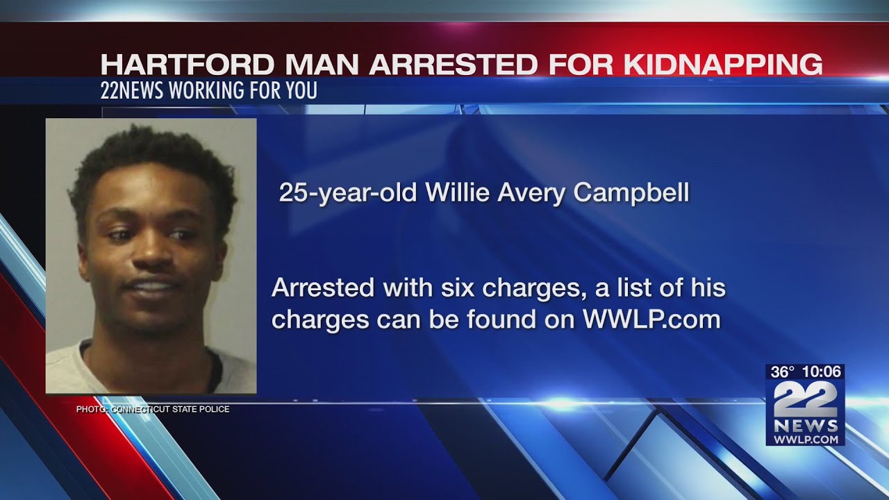 Hartford man arrested for kidnapping on I-91 in Springfield - YouTube