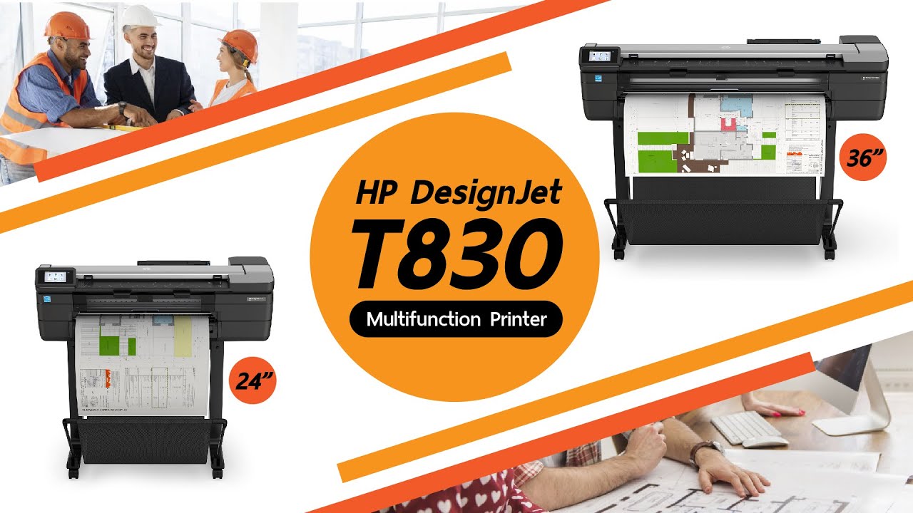 HP DesignJet T830 MFP เครื่องพิมพ์แปลนบ้าน มัลติฟังก์ชั่น 3in1 หน้า ...