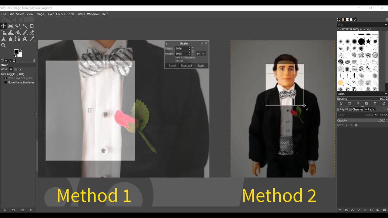 Resize and crop to specific size with GIMP for Windows 10. - YouTube