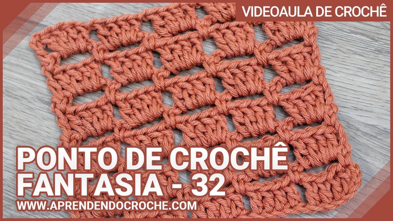 Ponto de Crochê Fantasia - 32 - Aprendendo Crochê - YouTube