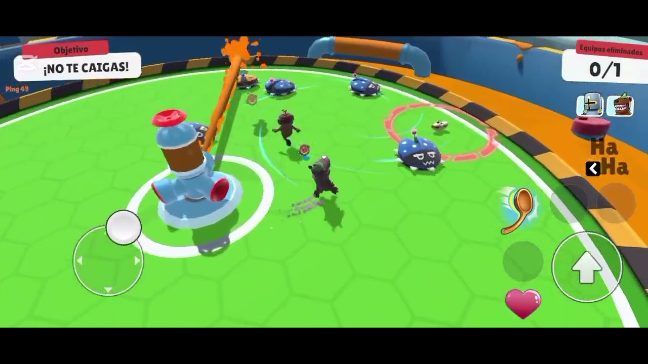 Jugando a Bot Bash Teams en Stumble Guys - YouTube