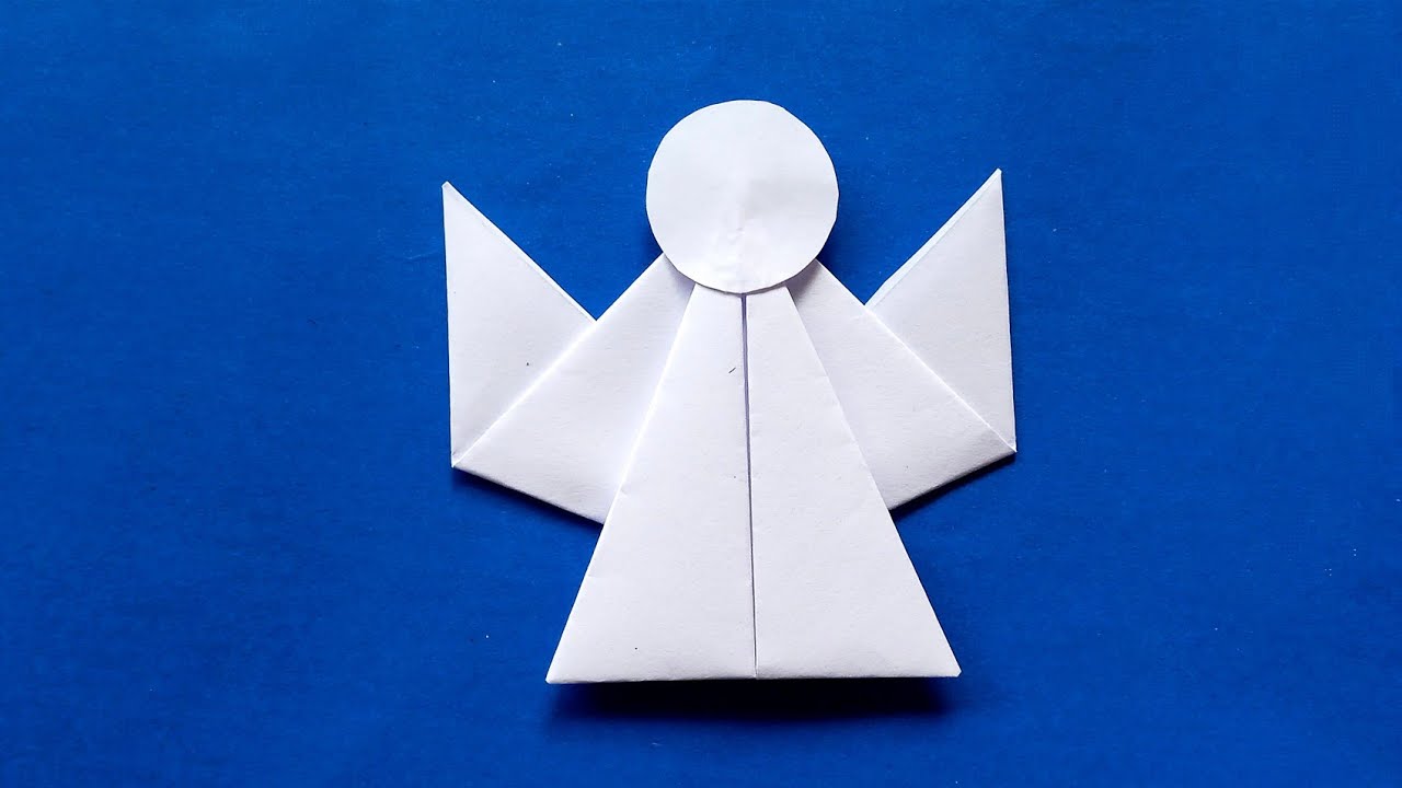 How to Make a Paper Angel | Origami Christmas Decoration - YouTube