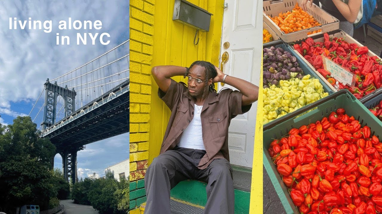 a week living alone in New York City - YouTube