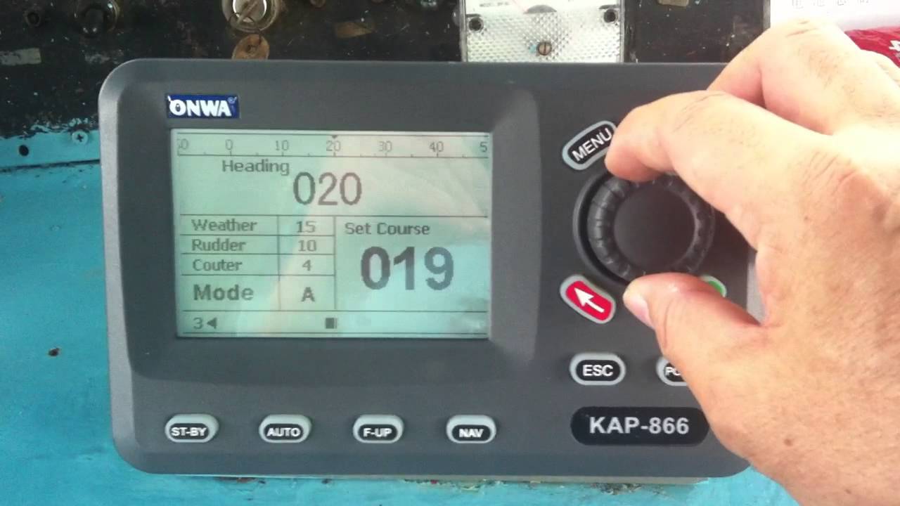 Introduce Onwa KAP866 Autopilot system - YouTube