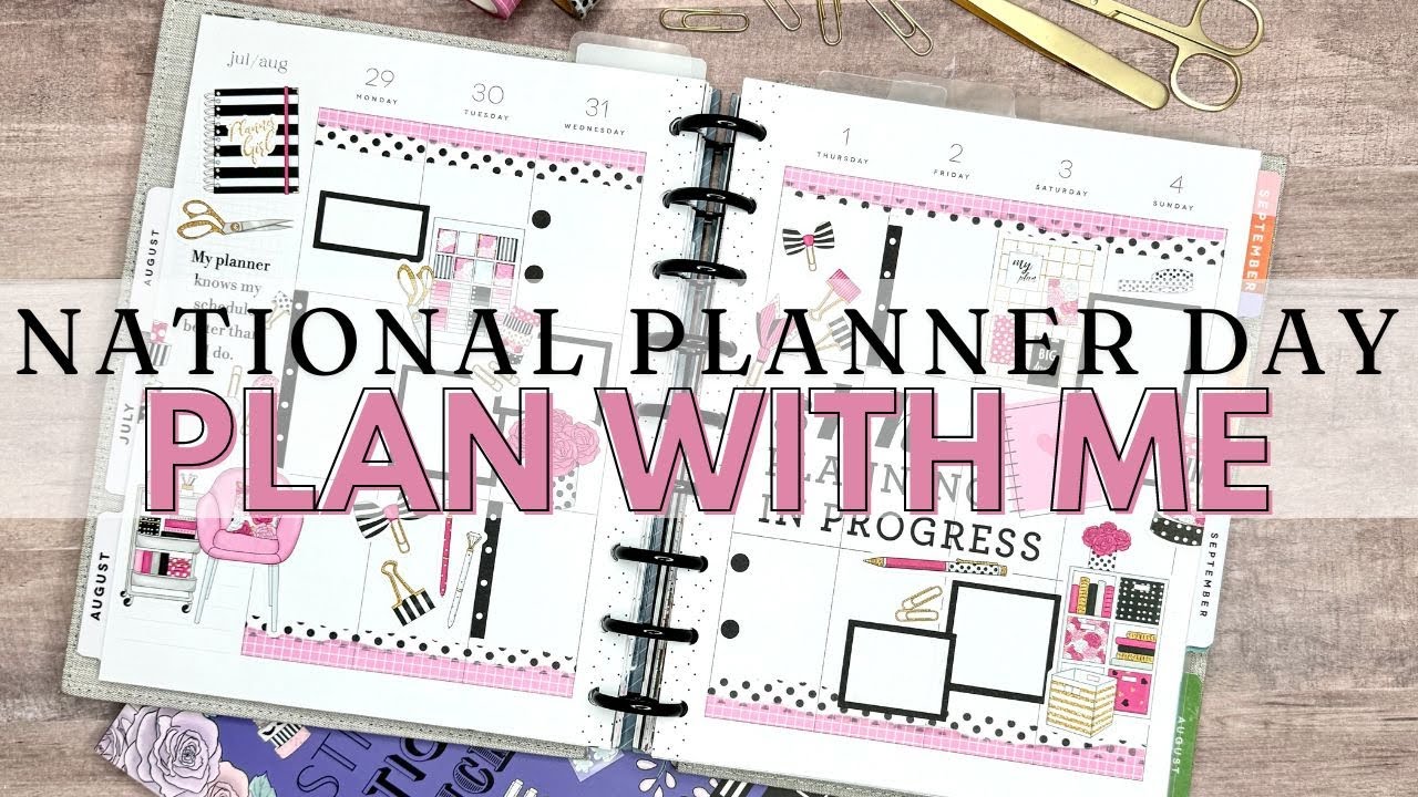 PLAN WITH ME | CLASSIC VERTICAL HAPPY PLANNER | NATIONAL PLANNER DAY ...