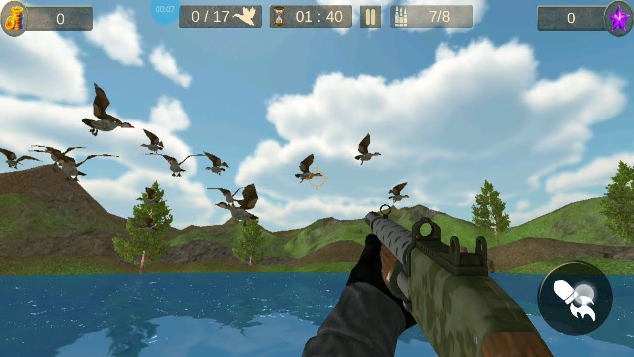 Wild duck berburu bebek terbang di Medan game - YouTube