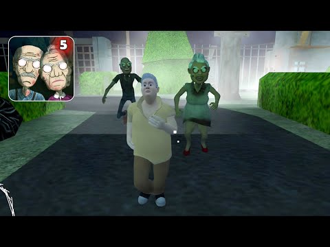 Granny and Grandpa 5 Origin ALL ENDINGS