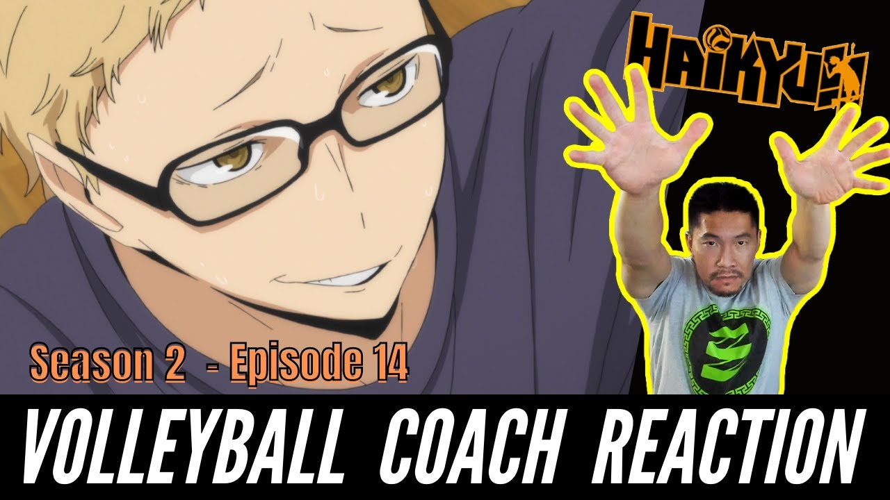 Volleyball Coach Reacts to HAIKYUU S2 E14 - Tsukki wants to learn how ...