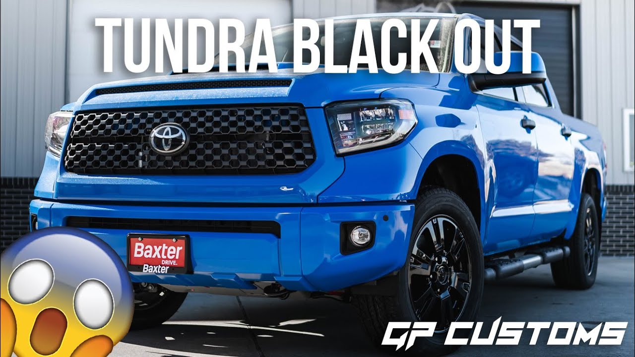 New Toyota 2020 Tundra Black Out, Debadge, & Window Tint | #GPCUSTOMS ...