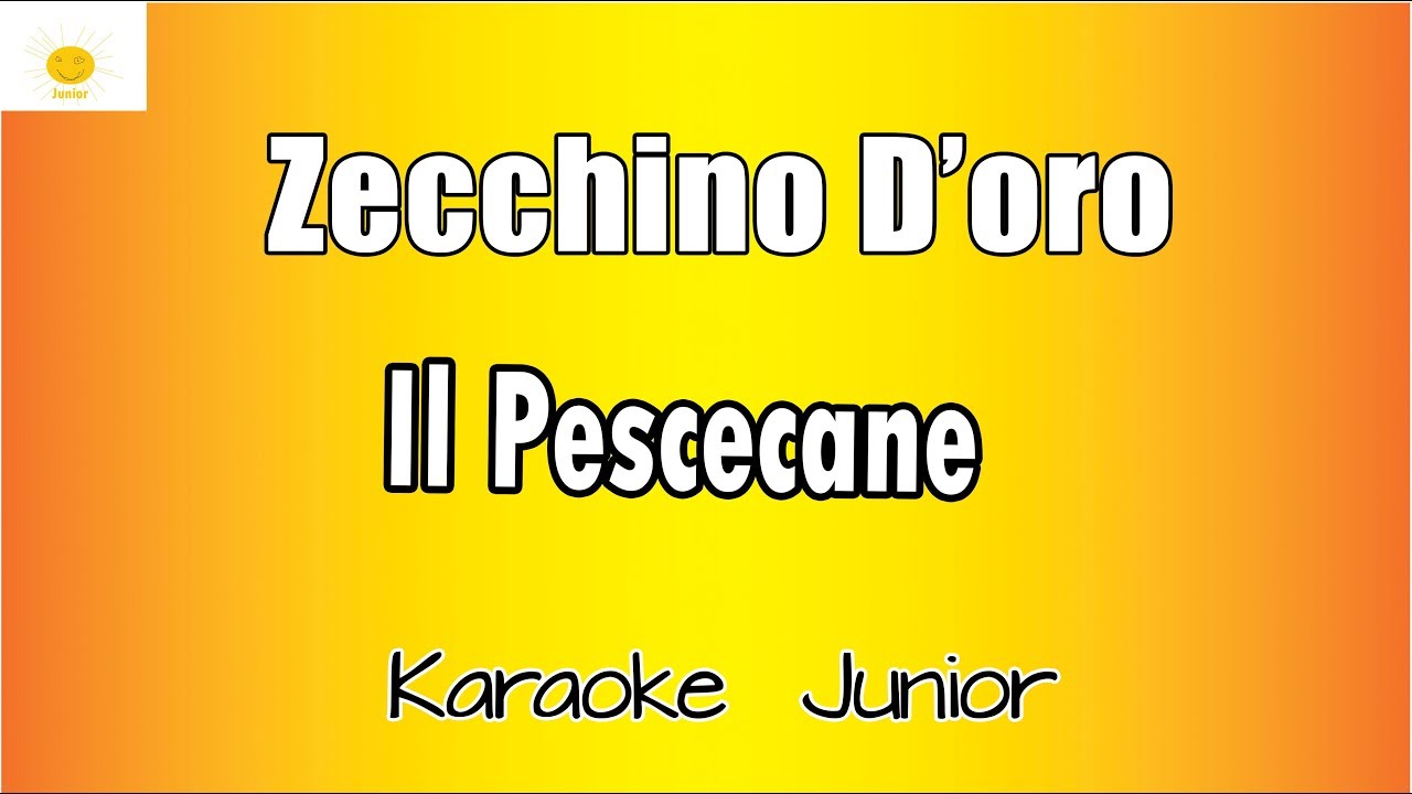 Karaoke per bambini - Il Pescecane Solo un ciao (zecchino d'oro) - YouTube