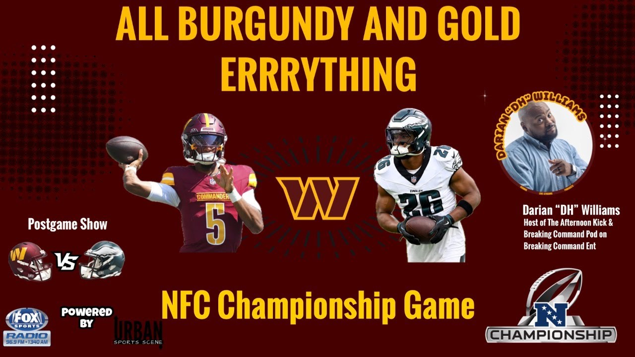 Commanders vs. Eagles NFC Championship Postgame Live Reaction - YouTube