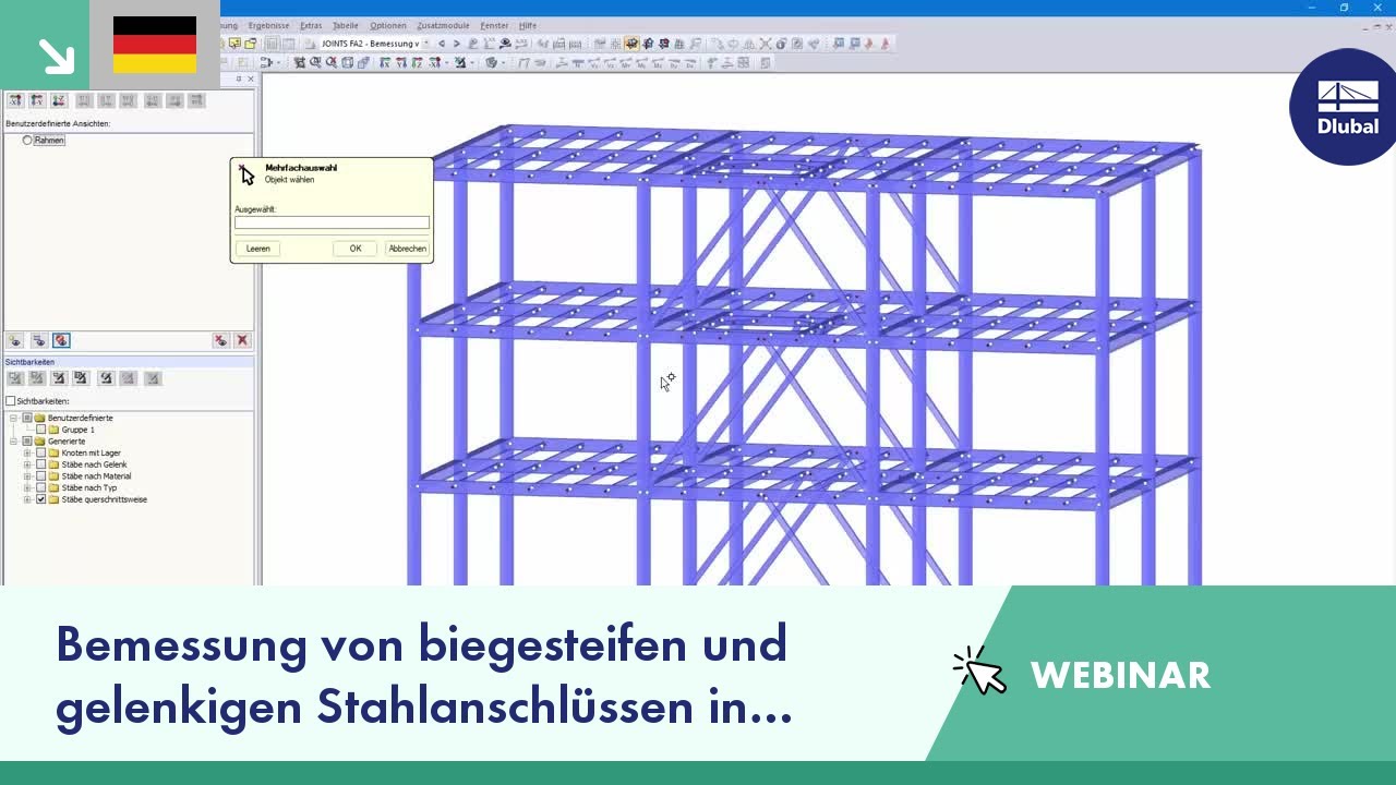 Webinar: Bemessung von biegesteifen und gelenkigen Stahlanschlüssen in ...