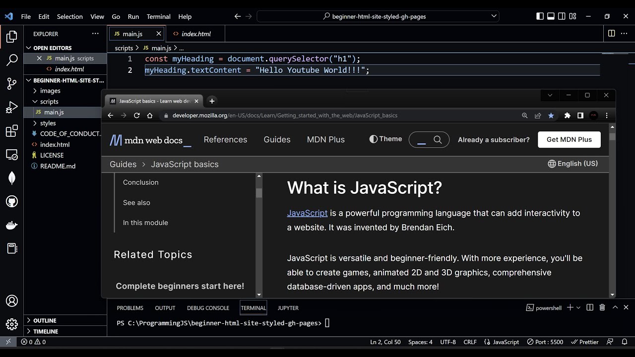 JavaScript Basics. - YouTube
