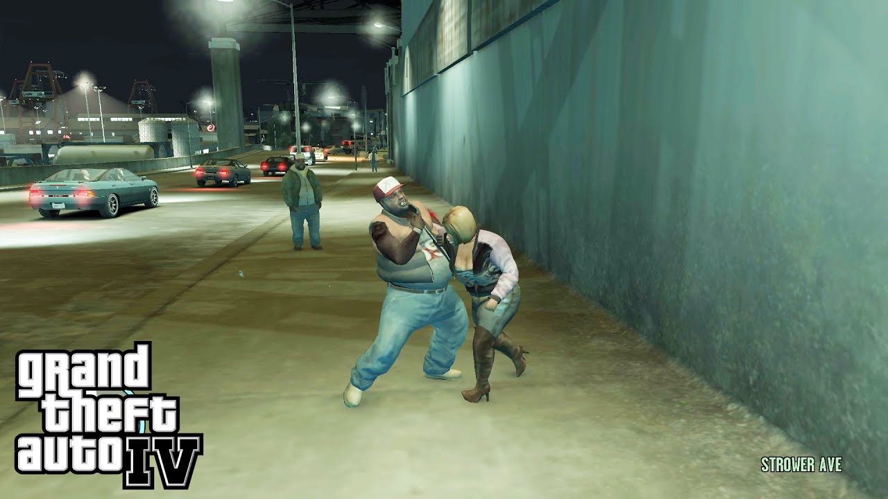 Prostitute vs Trucker Fight | GTA IV - YouTube