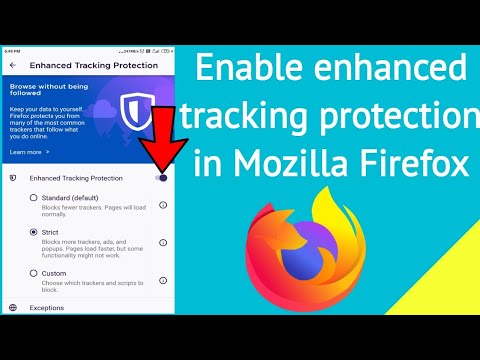 How to enable enhanced tracking protection in Mozilla Firefox android ...
