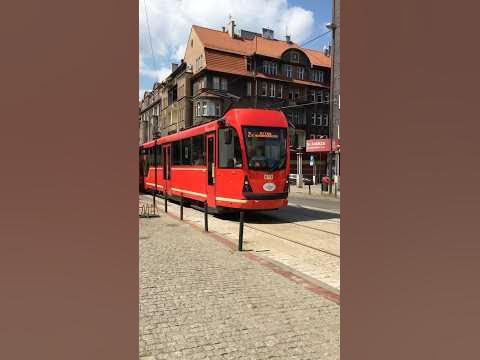 Düwag ptm nr tab #913 na lini 2 Bytom Plac Sikorskiego przystanek Karola Miarki - YouTube