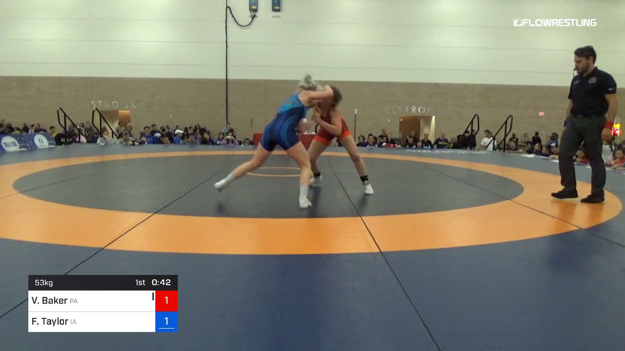 53 Kg Rr Rnd 1 Vayle Baker Team Pennsylvania Vs Felicity Taylor Team ...