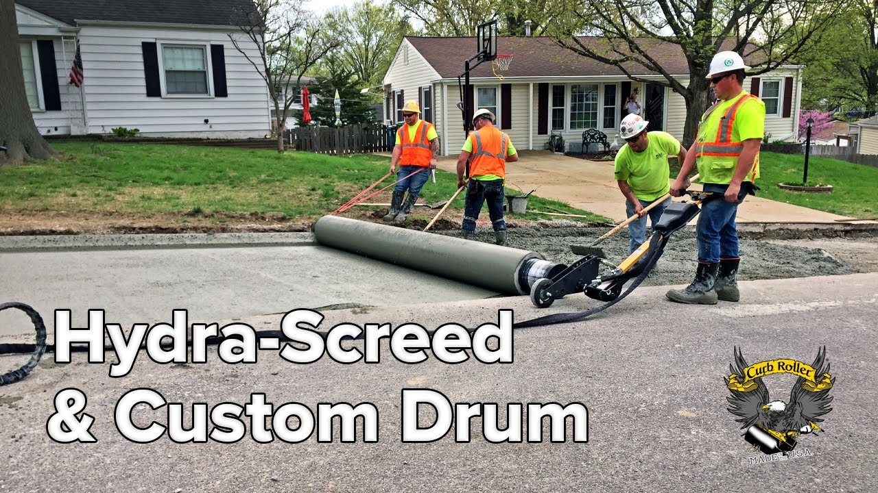 Hydra-Screed Makes Street and Curb Combo a Breeze - YouTube