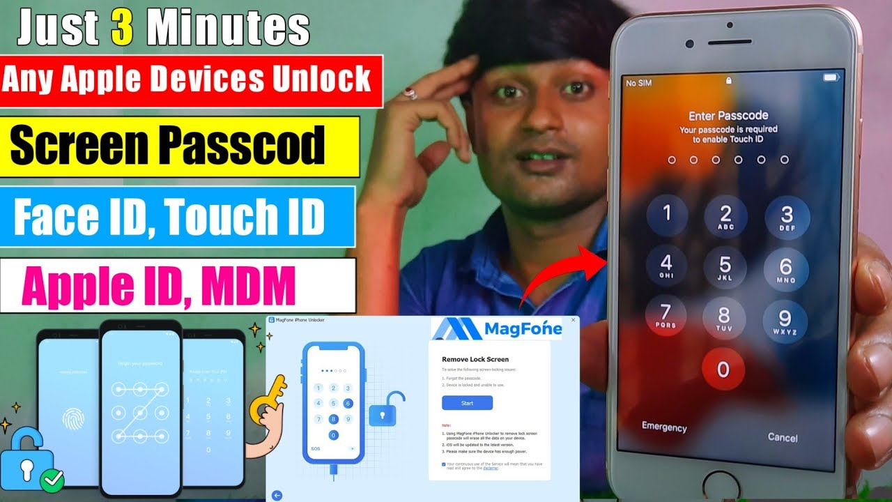 How to Unlock iPhone without Passcode or Face ID | MagFone iPhone ...