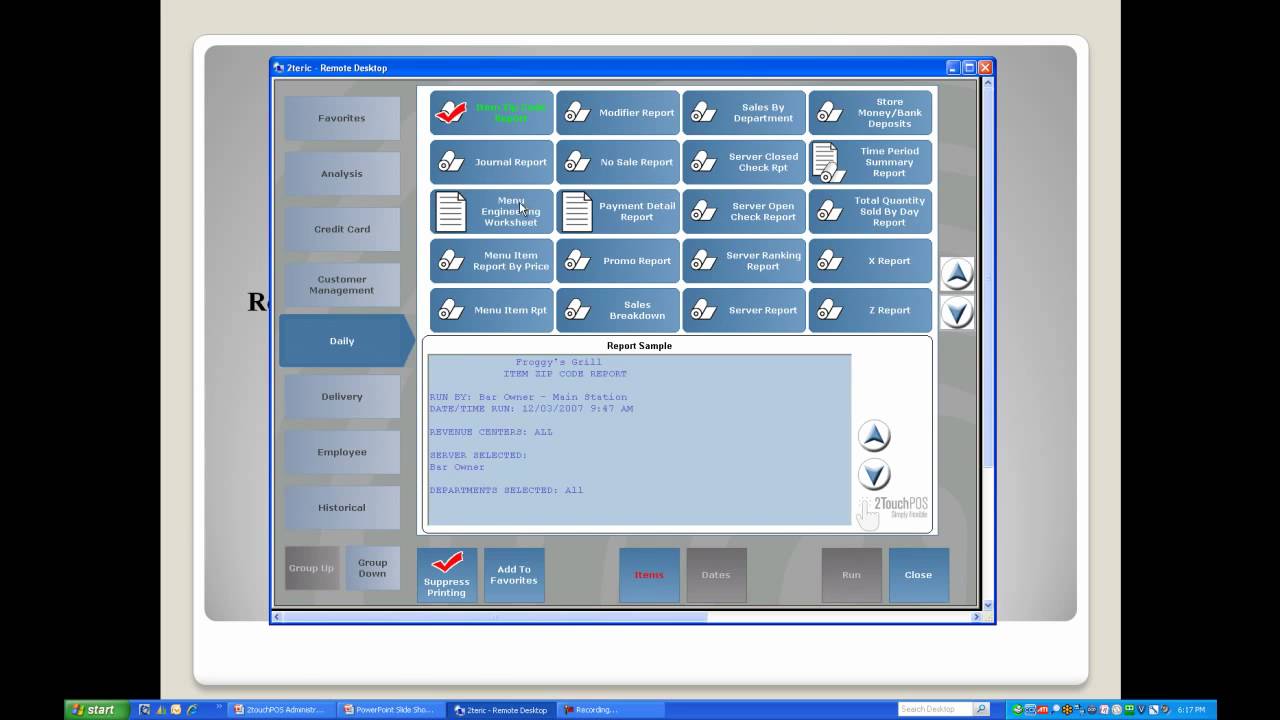 2TouchPOS Manager Point of View - YouTube