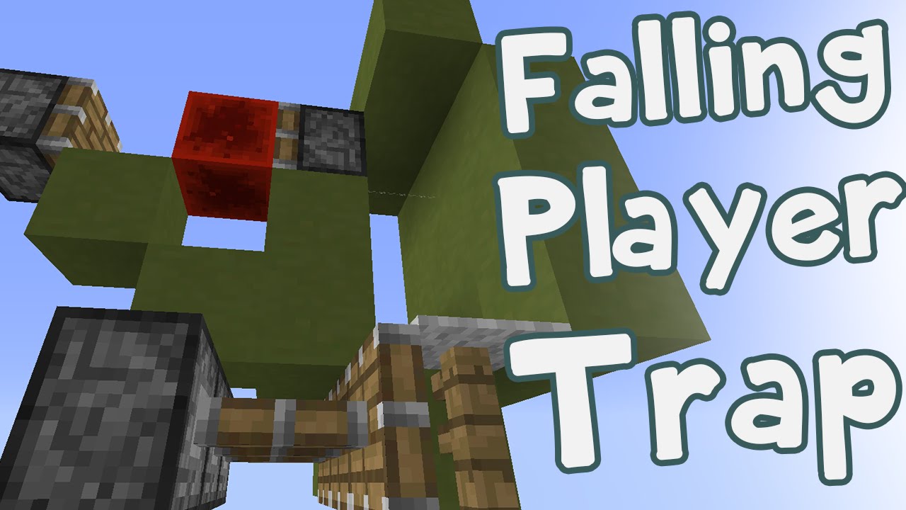 Minecraft: Falling Player Trap - How To Build - YouTube