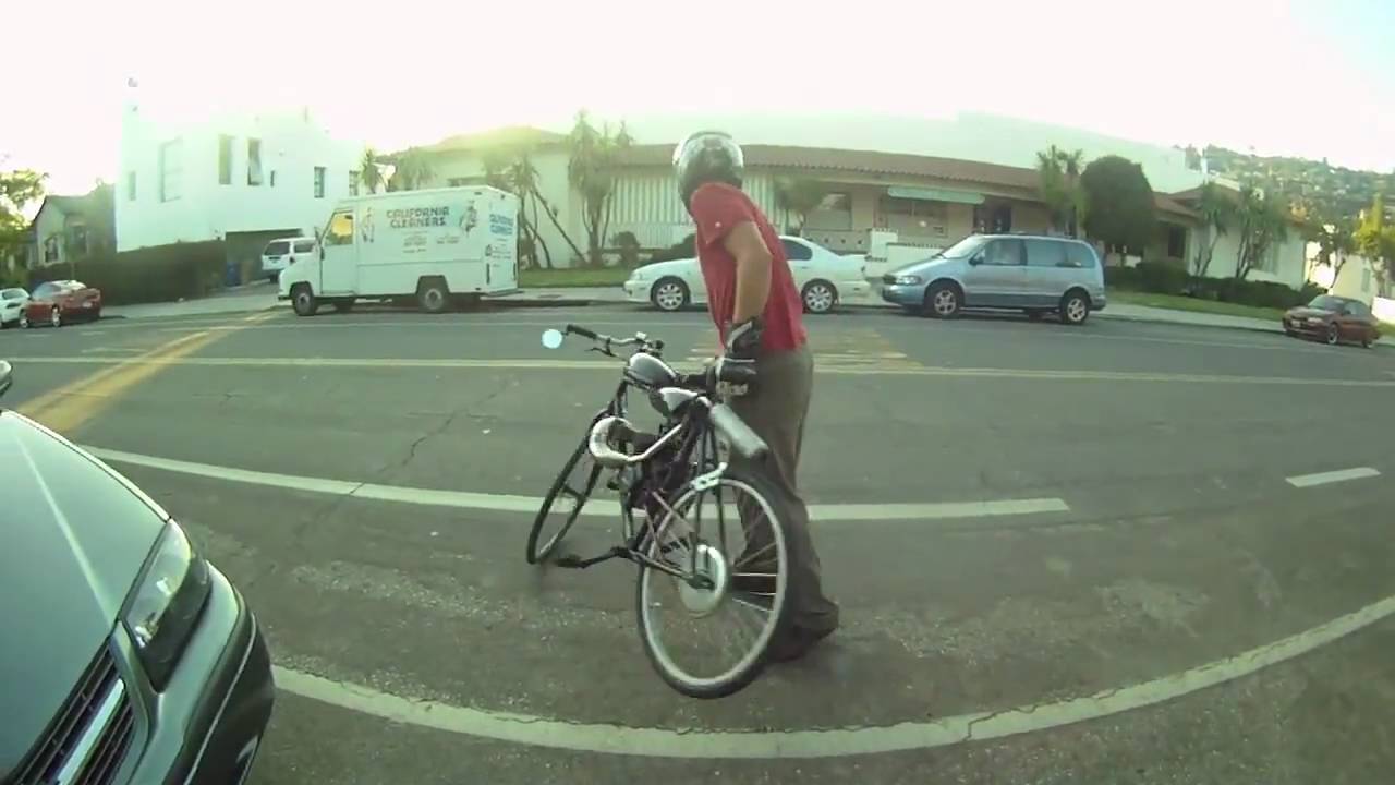 Motovelo Street Sprinter POWER-WHEELIES Franco Morini 50cc - YouTube