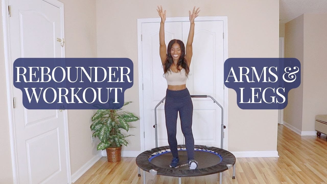 10 Minute REBOUNDER WORKOUT for ARMS and LEGS || Fun Aerobic Movement ...