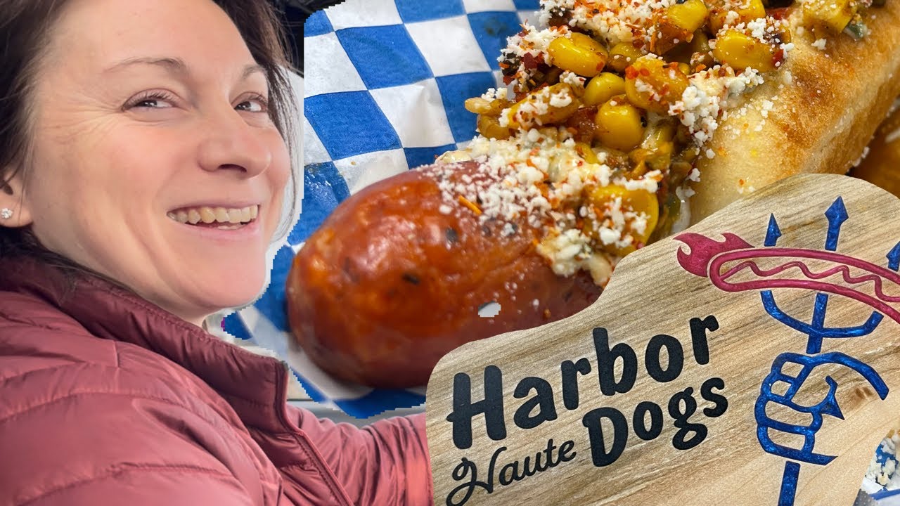 E4AF Food Review: Harbor Haute Dogs 🌭 - YouTube