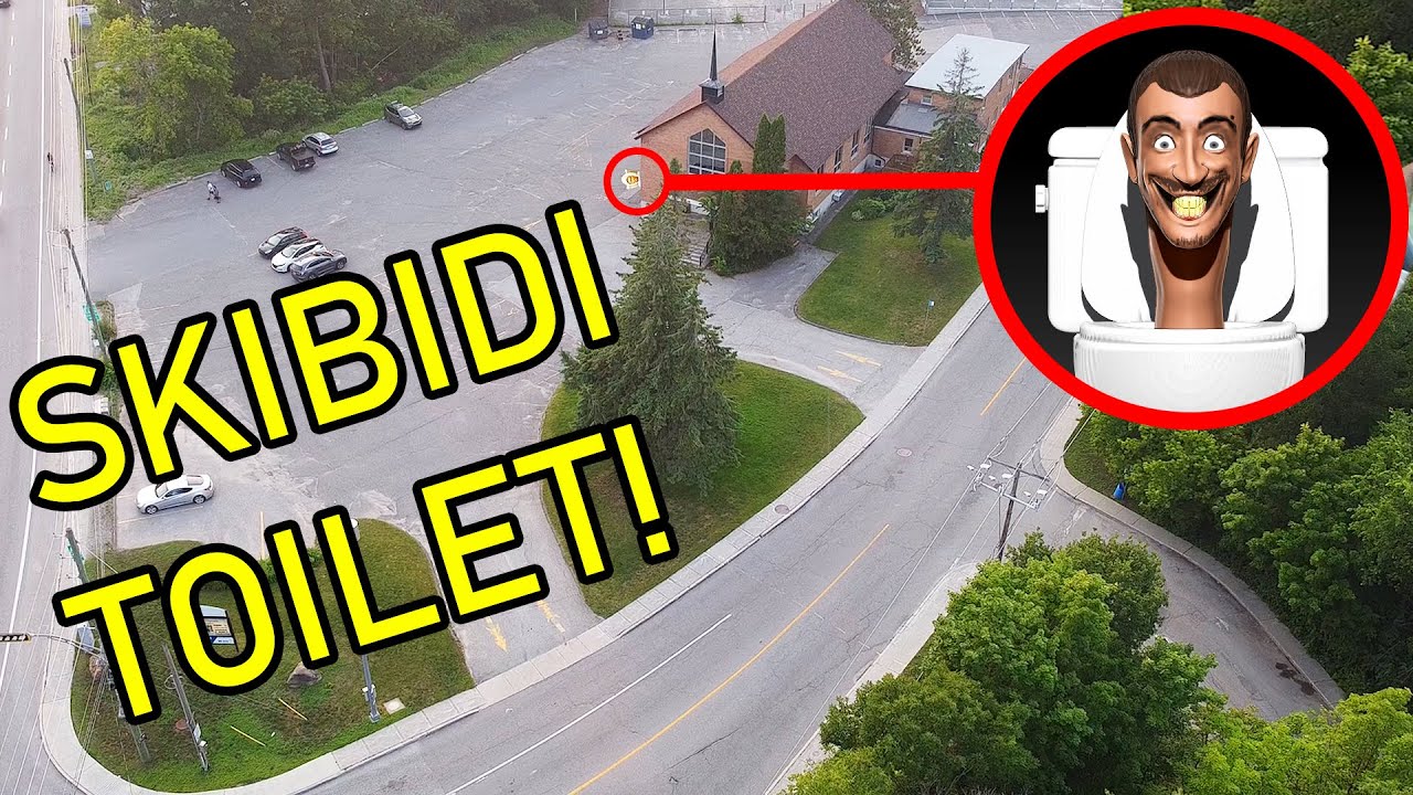 Drone Catches Skibidi Toilet Lurking Around Stinking The Place Up Do