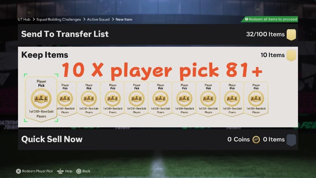 EA SPORTS FC 24 10 X player pick 81+ - YouTube