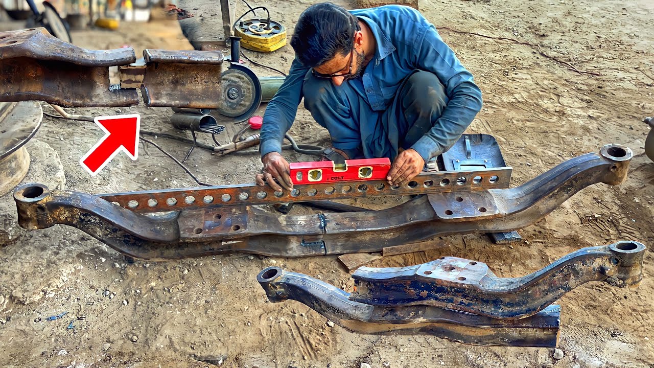 For the first time with this technique i repaired 2 piece front axle ...