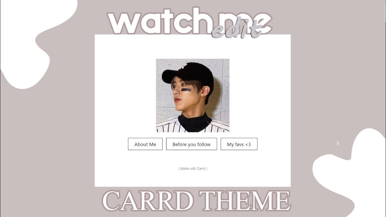 Simple「 carrd.co 」tutorial Begginers - YouTube