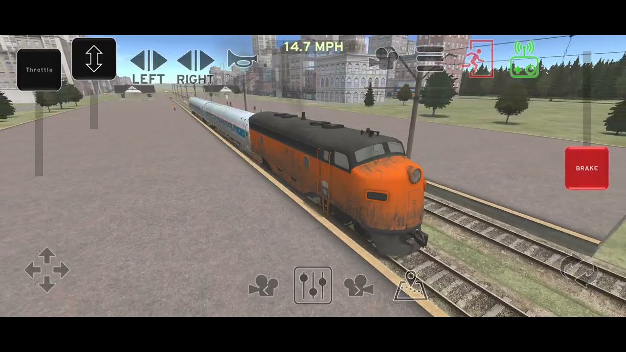 A fast passenger train simulator Part 3 - YouTube