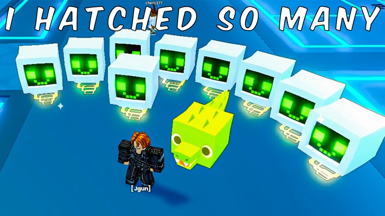 I Hatched So Many Huge Happy Computer During The Event In Pet Simulator ...