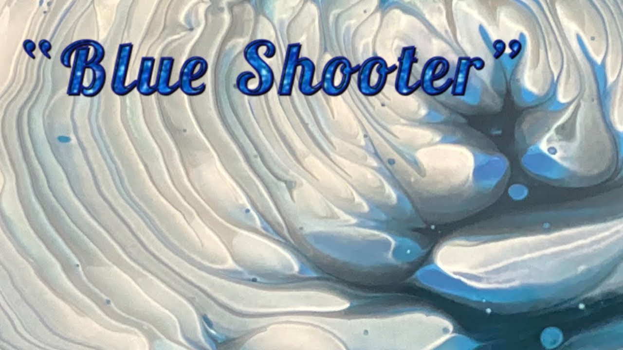 “Blue Shooter” * Breathtaking Straight Cloud Spinning Pour * Round ...