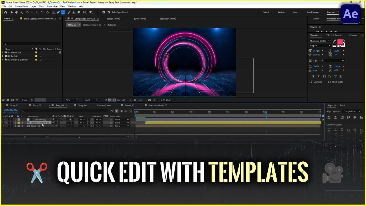 Effortless After Effects Editing with Templates 🎬 | Beginner-Friendly ...
