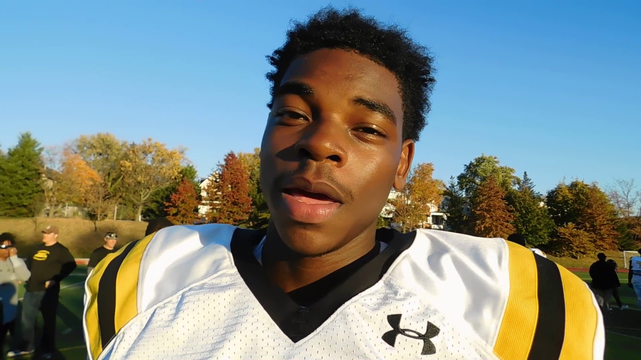 St. Frances football Isaiah Robinson 11/5/16 - YouTube