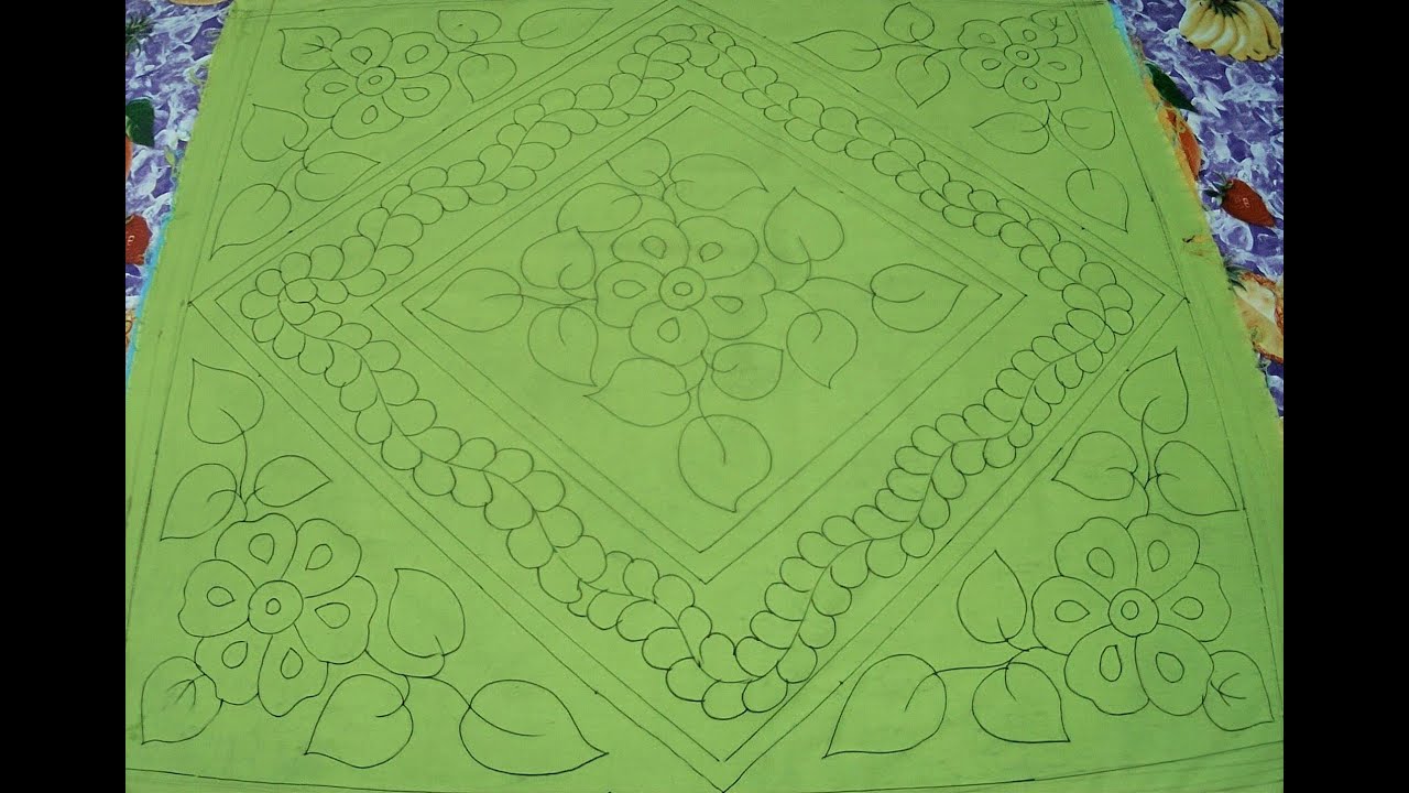 Nakshi kantha art tutorial ||How to draw nakshi kanthar design||Noksha ...