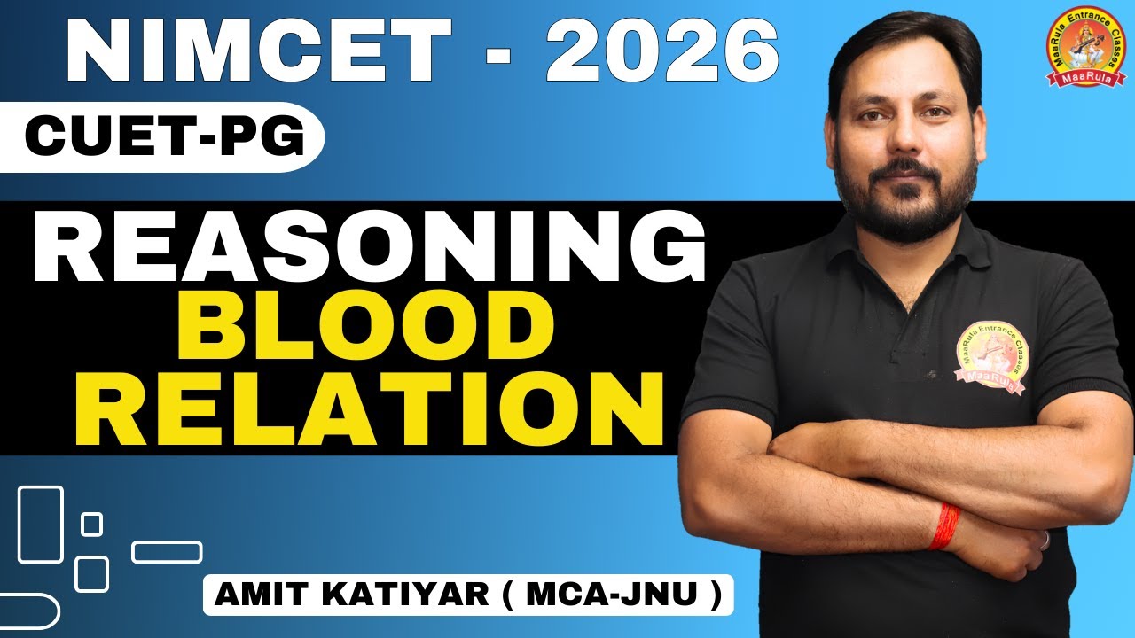 BLOOD RELATION | REASONING | Part-2 | blood relation basic concept | in hindi | Nimcet | Cuet-pg ...