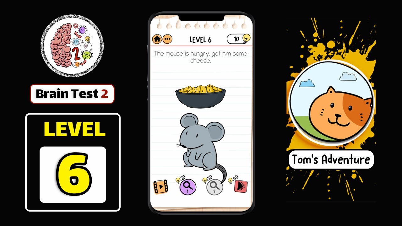 Brain Test 2 Tom’s Adventure Level 6 - YouTube