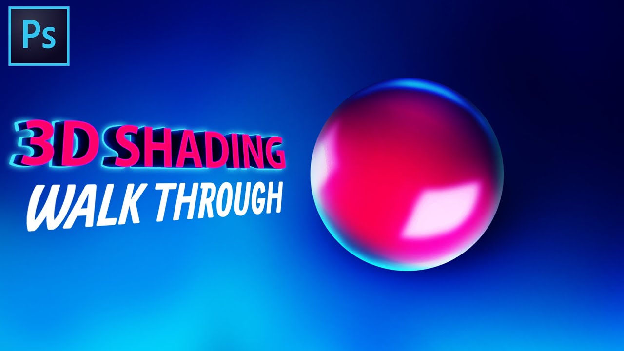 3D Shading Walkthrough! (Photoshop CC 2020) Realistic Shading @AT1NE ...