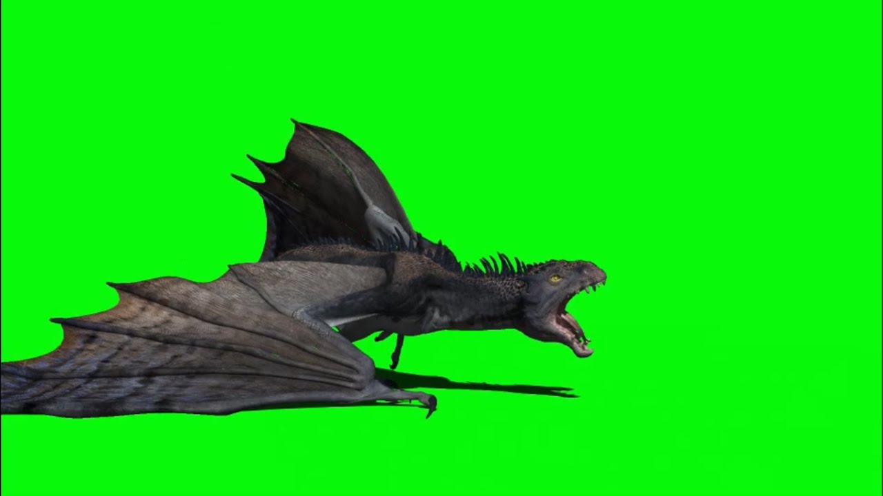 Green Screen Dragon Landing new angles - YouTube